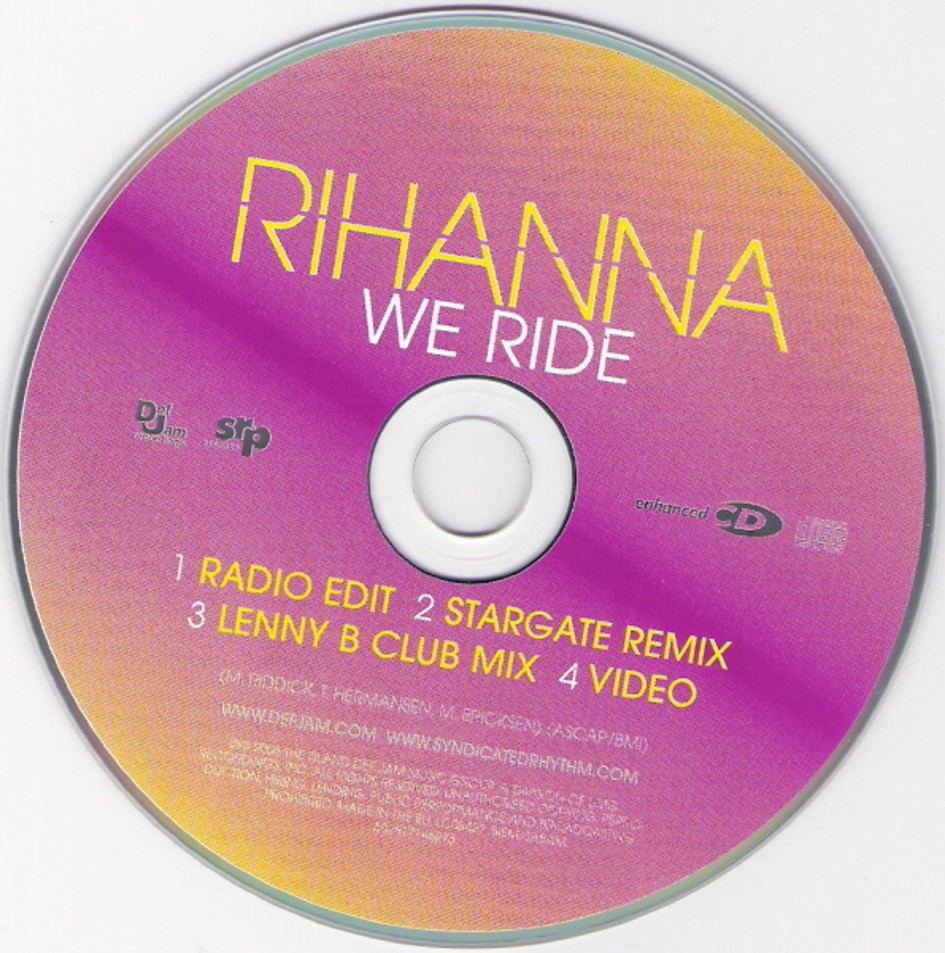 Single: Rihanna - We Ride - Encartes Pop
