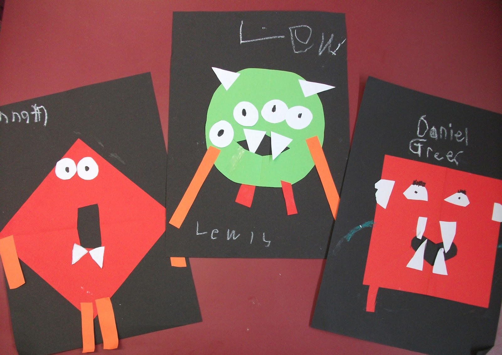 Room 5 Risktakers: Shape Monsters!!!