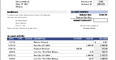 Billing statement - How support to improve business (Case Study ...