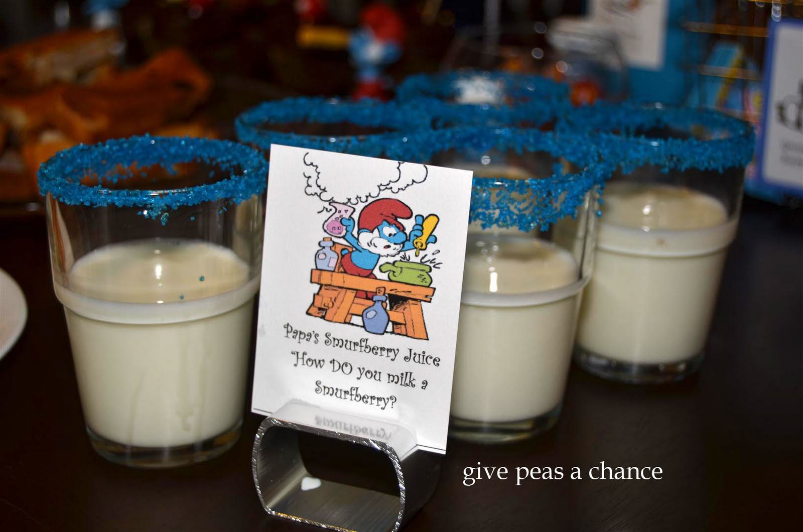 Give Peas a Chance: Smurfday Dinner