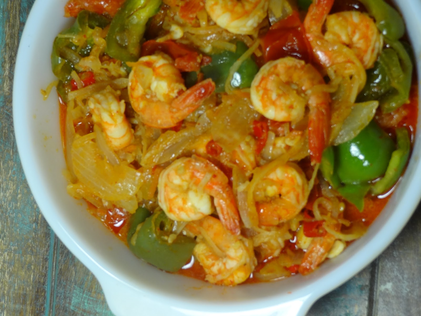 Shrimp with pickled ginger strip