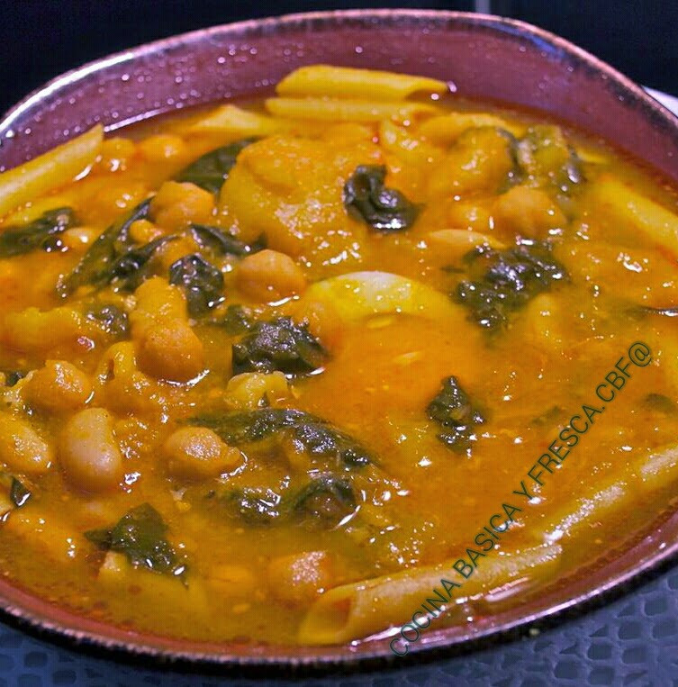 Cocina Basica y Fresca: POTAJE DE ACELGAS CON MACARRONES CBF