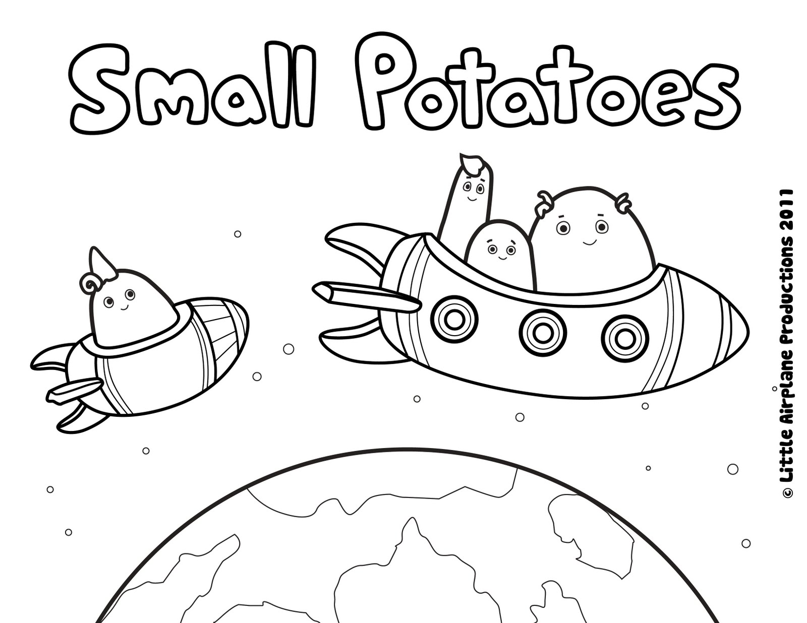 Small Potatoes Disney Coloring Pages