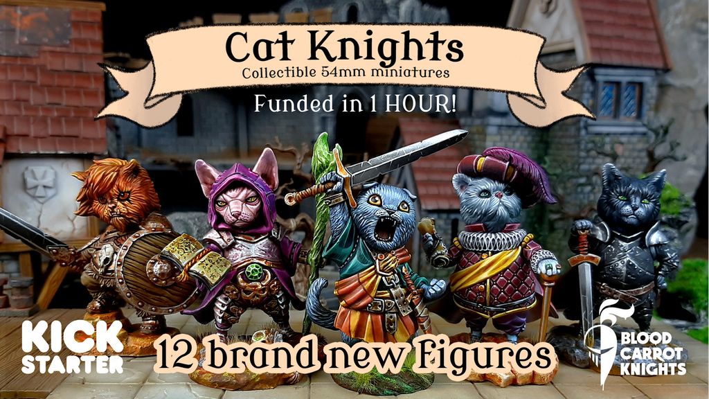 Tabletop Fix: Wendy's Miniatures - Cat Knights Kickstarter