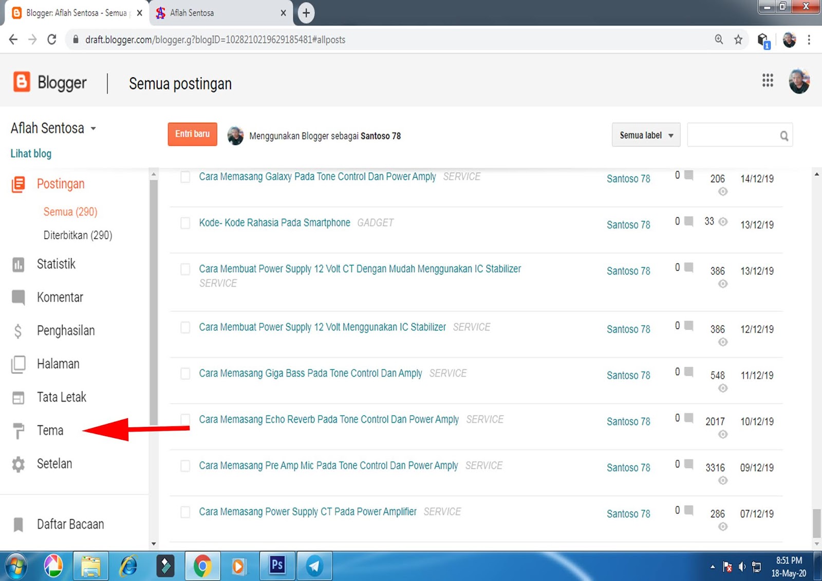Cara Ganti Template Blogger Dengan Template Premium - Aflah Sentosa