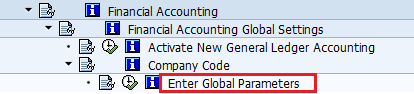 SAP FICO Central: Enter Global Parameters for Company Code OBY6