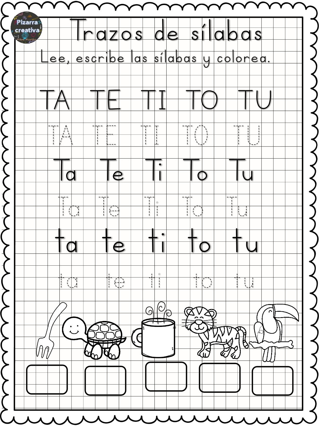 Cuadernito para Trazos de Sílabas | Materiales Educativos para Maestras