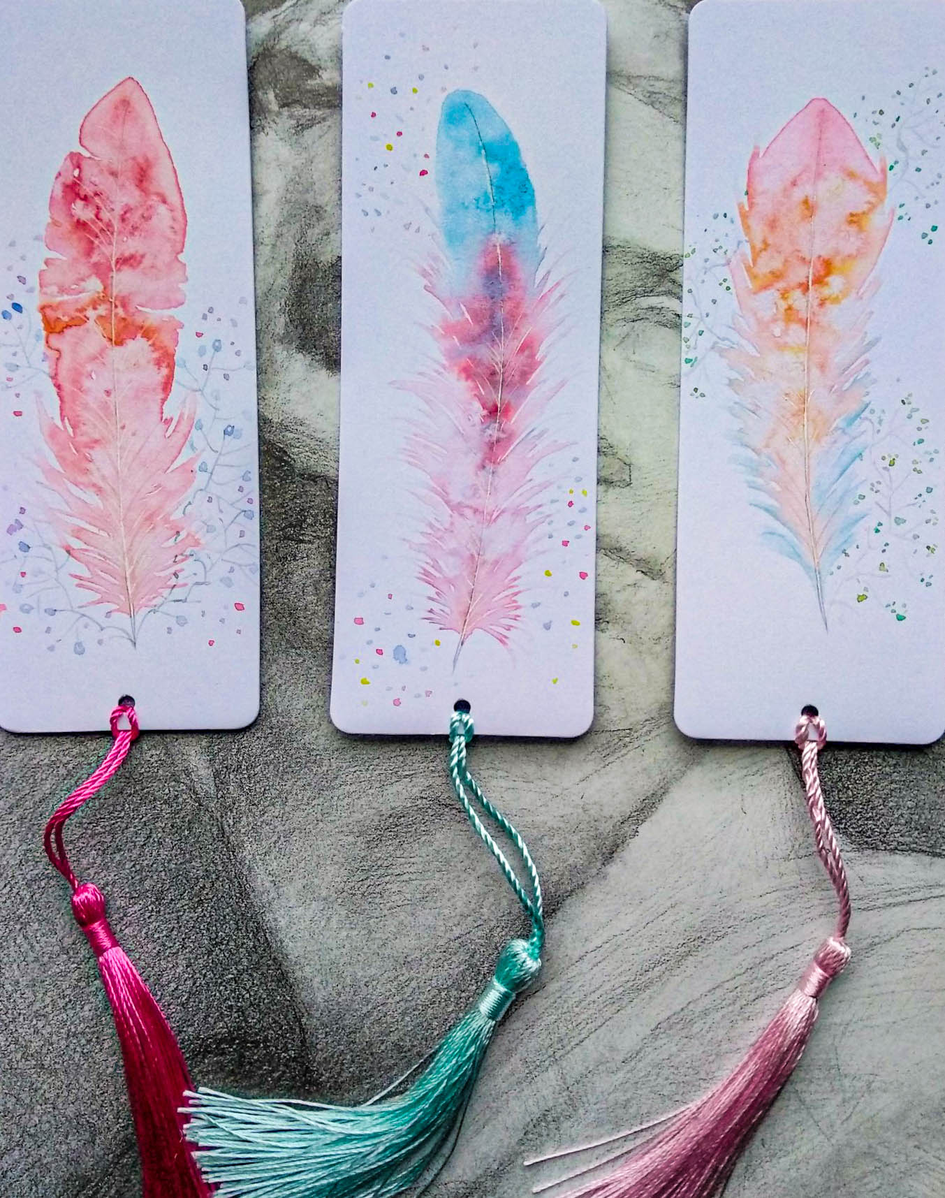 58 watercolor hand-painted bookmark ideas, come and see my collection