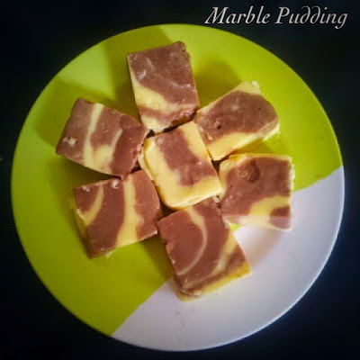 Nila's Cuisine: Marble Custard Pudding