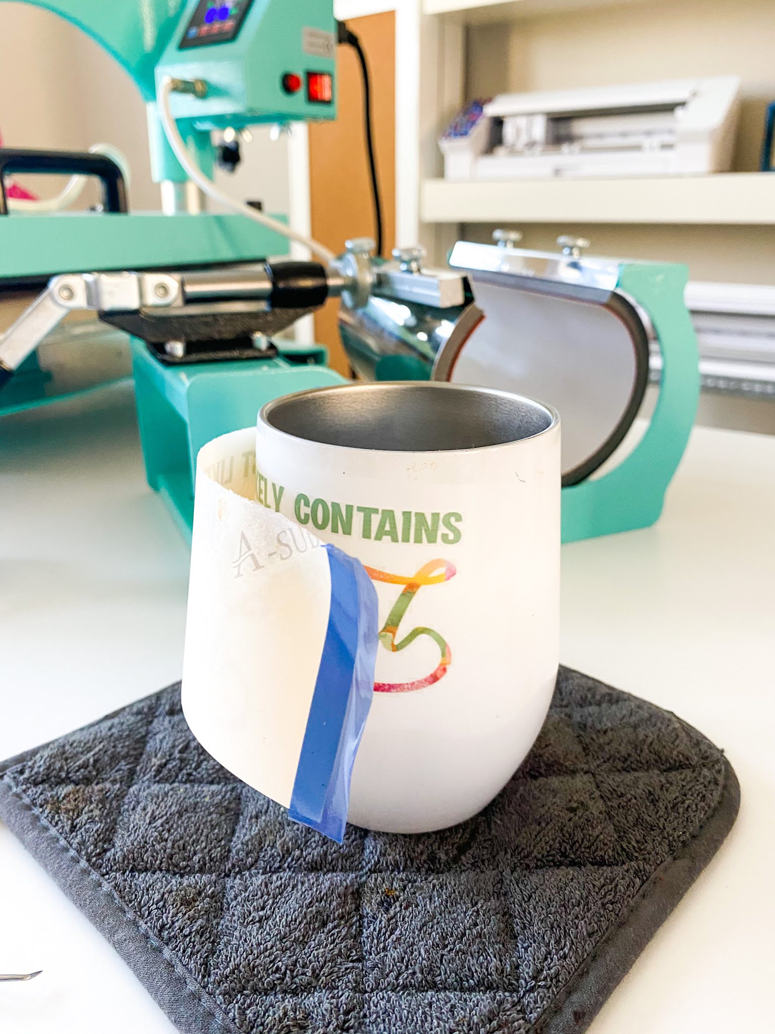 Sublimation Onto Wine Tumblers With A Mug Press Tutorial Silhouette Sublimation Onto Wine Tumblers With A Mug Press Tutorial Silhouette