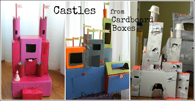 Make Your Own Cardboard Castle {Recycling} ~ Reading Confetti