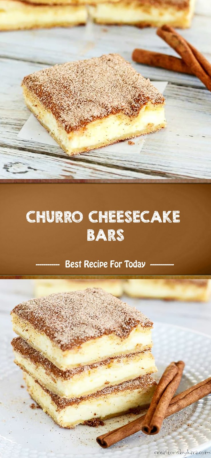 CHURRO CHEESECAKE BARS - Jolly Lotus