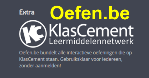Op de Vlaamse website 'Oefen' (van KlasCement) vind je een schat aan ...