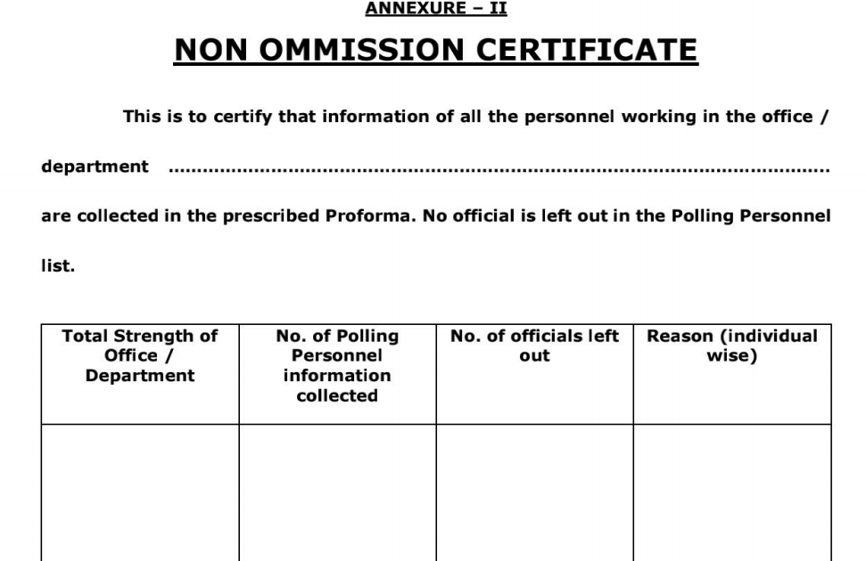 கல்வி அஞ்சல்: 🍁🍁🍁 Non Ommission Certificate Format...