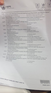 All Exam Soloutions And Notes: Biology Kips unit wise test Of Mcat 2016