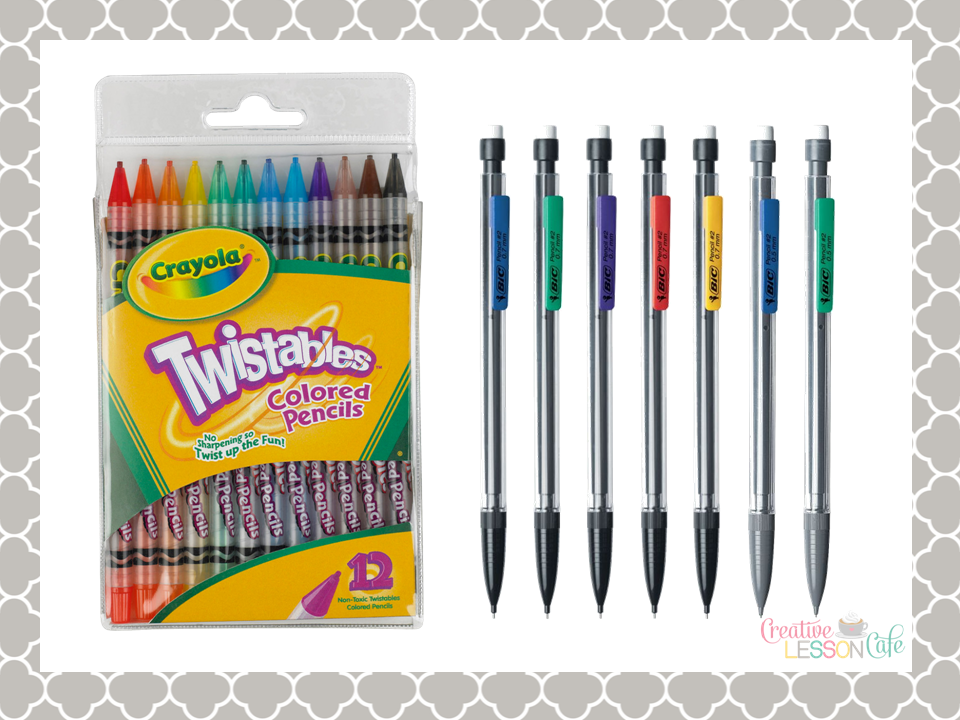 Creative Lesson Cafe: Sharp School Supplies! Wordless Wednesday
