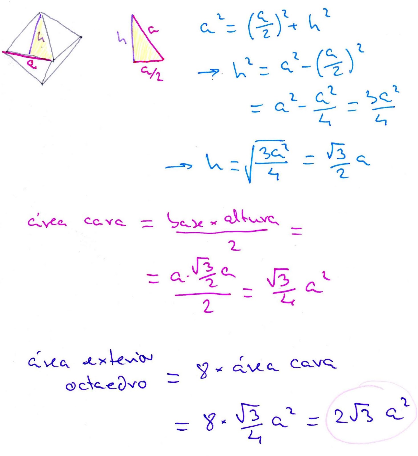 mi mundo de papel: octaedro