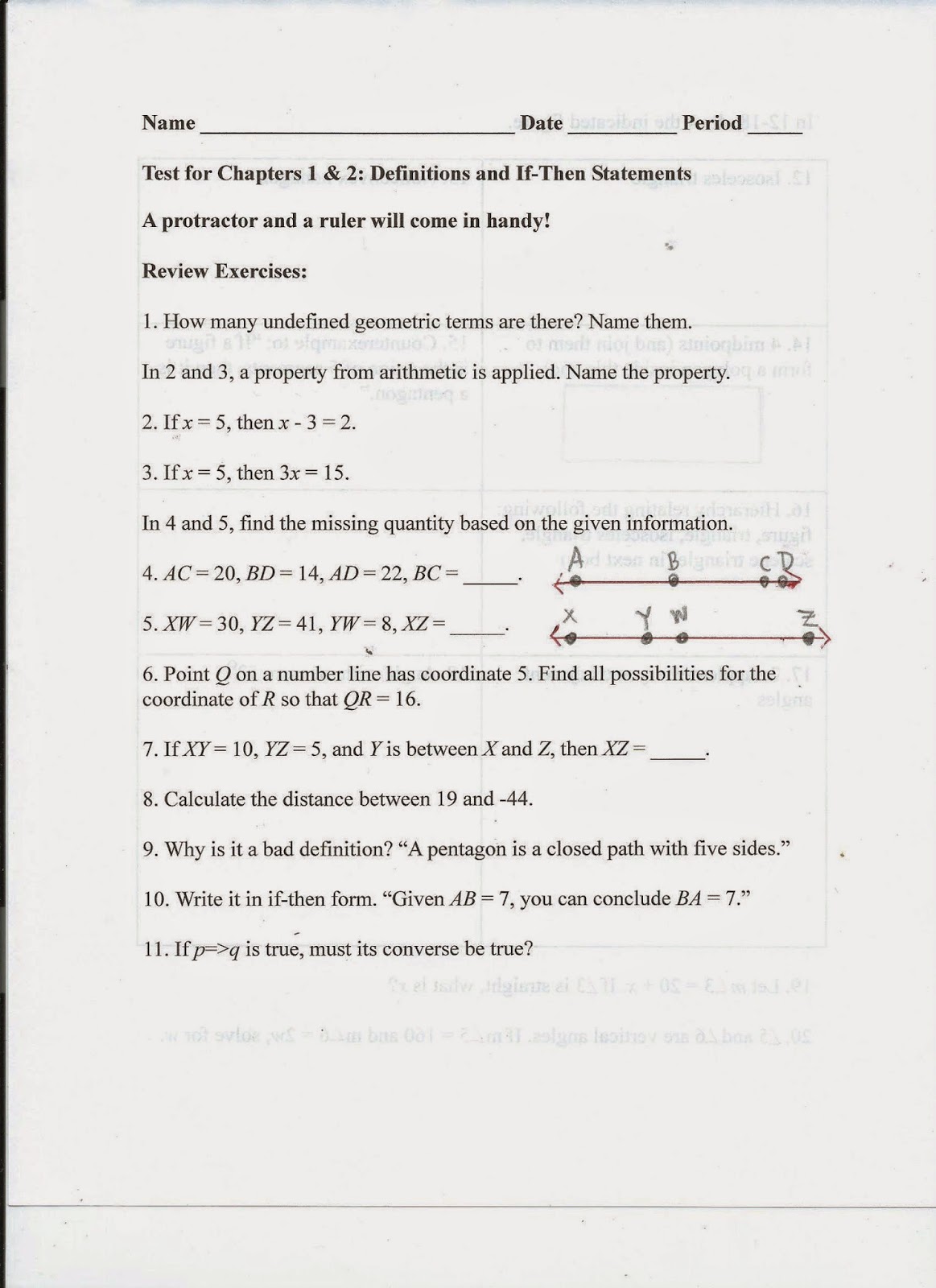 Geometry, Common Core Style: September 2018