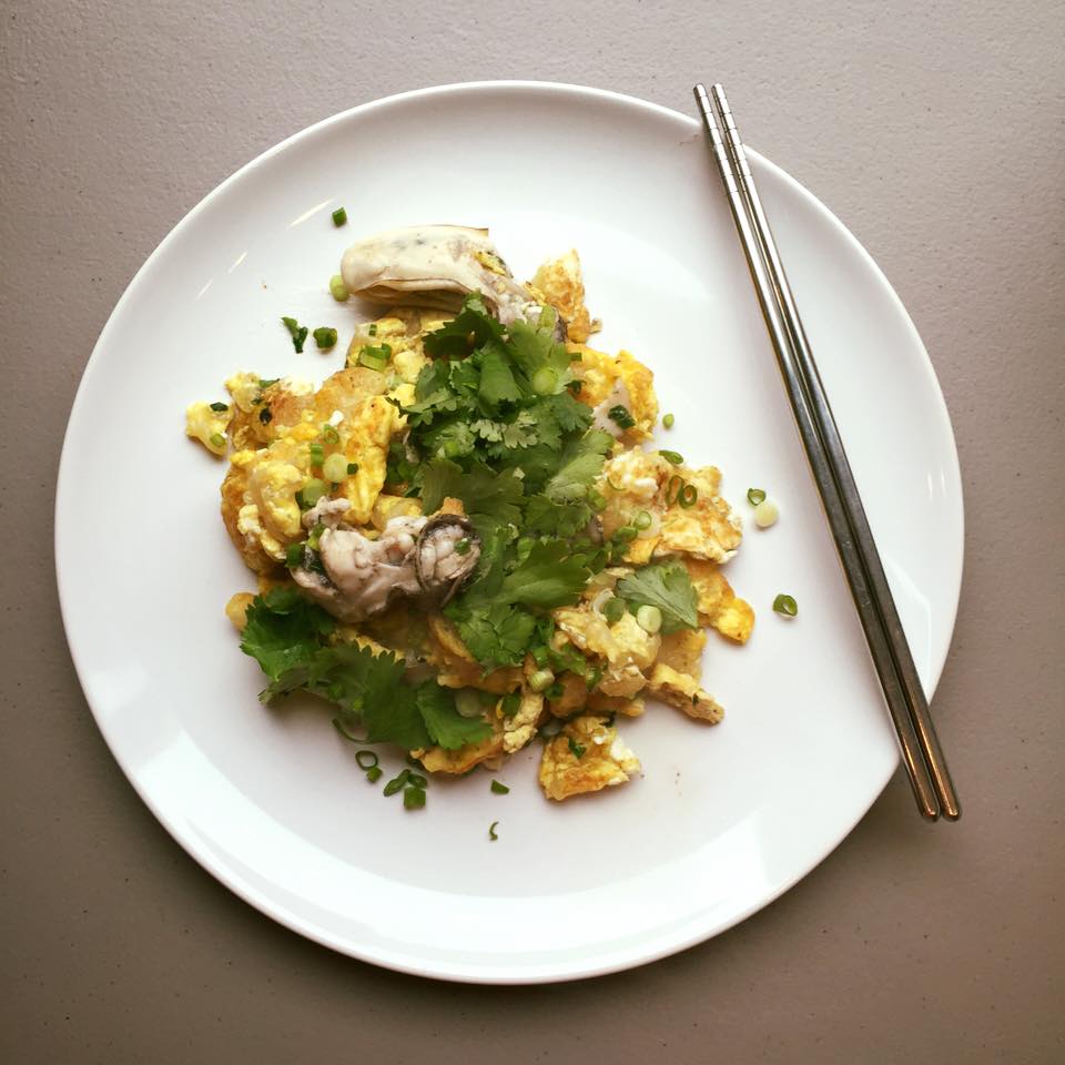 Recipe: Oyster Omelette (蚝煎 ; Orh luah)