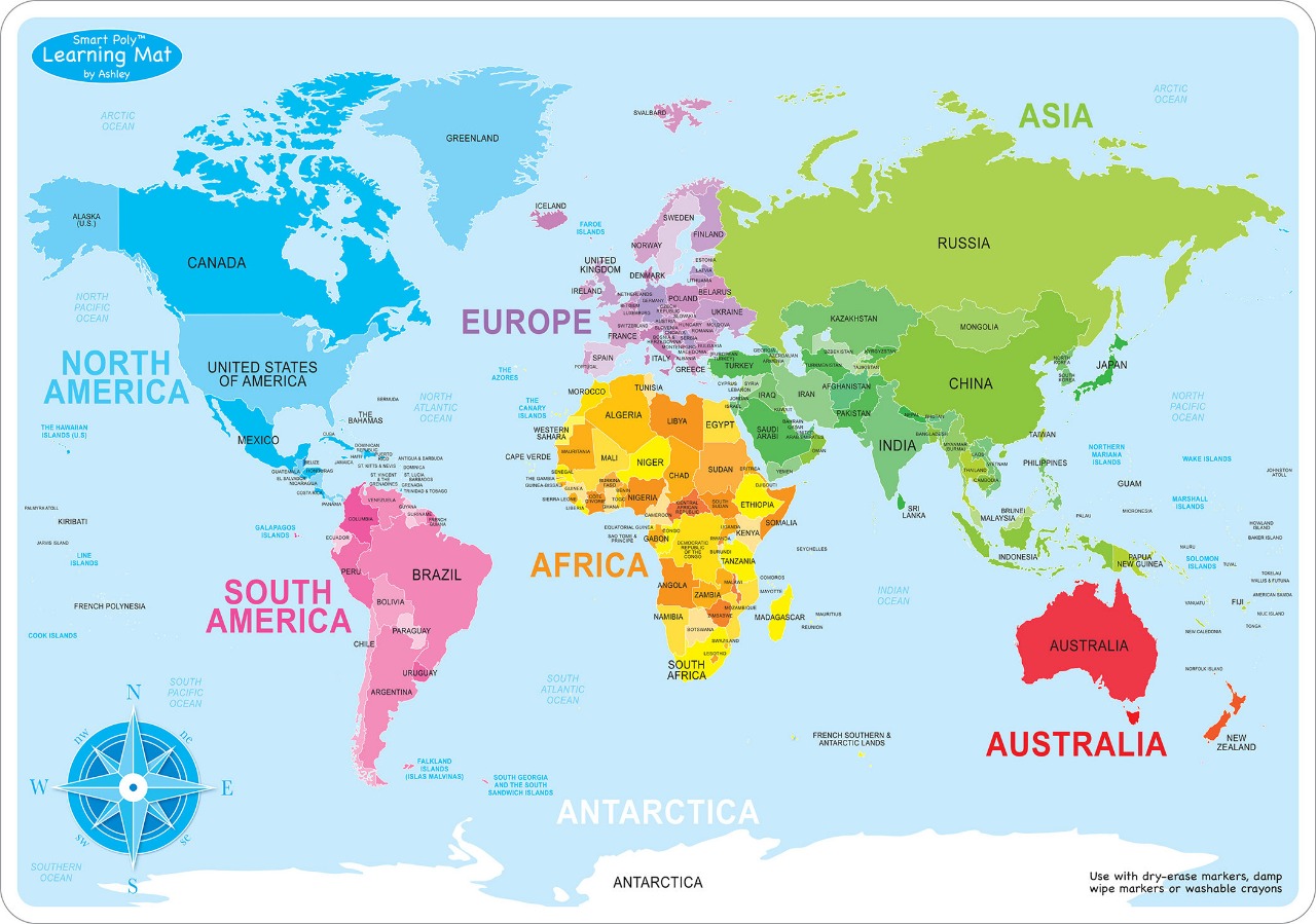 Peta Dunia (World Map) HD