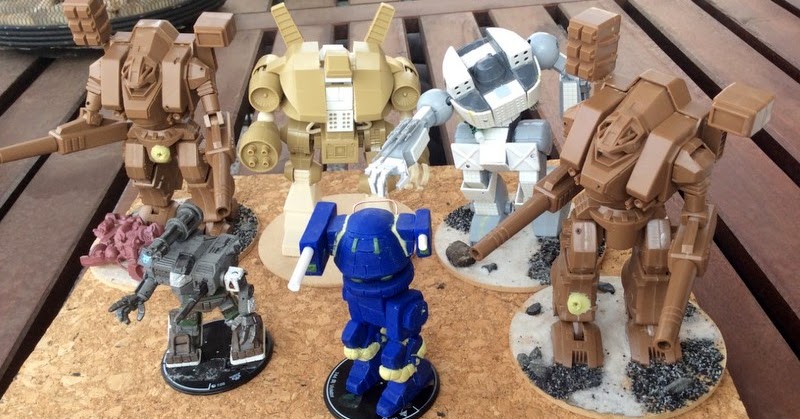 Gunners wargaming: 15mm Mech lance ready for paint