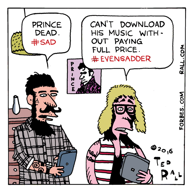 Prince, a tribute in cartoons