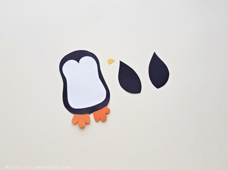 Penguin Bookmark Craft - Messy Little Monster