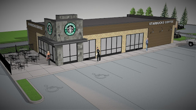 Thrive Architects, Llc: Starbucks Greenfield Takes Shape