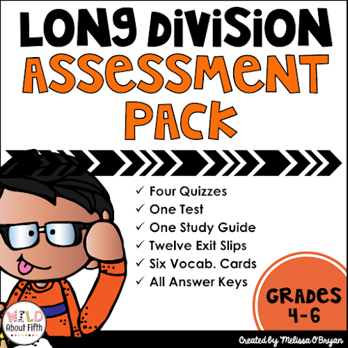 Long Division Assessments for 4th, 5th and 6th Grade Students | Wild ...