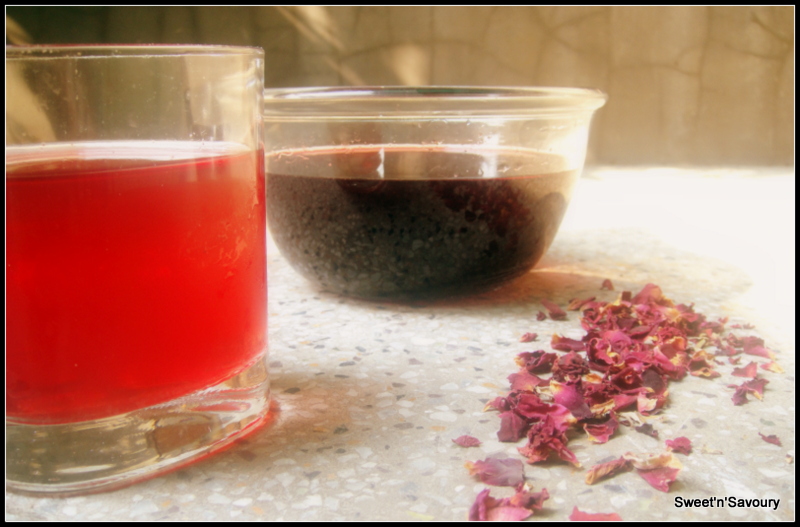 Sweet 'n' Savoury: Gulab (Rose) Sherbat and Winners of our Giveaway