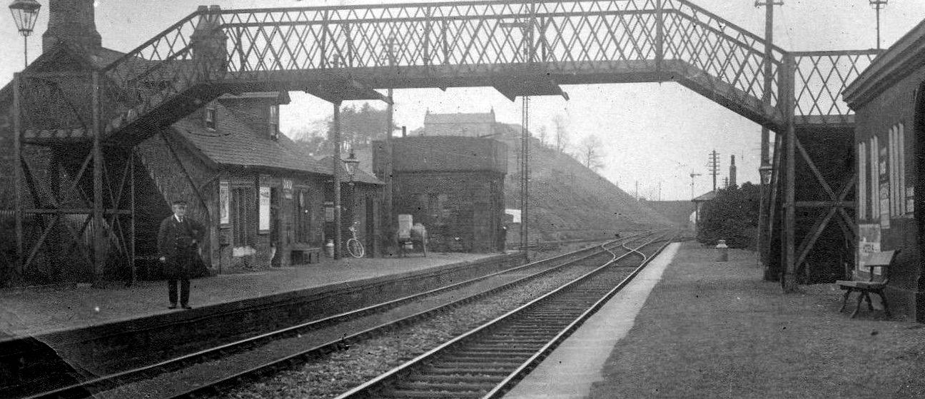 Tour Scotland: Old Photograph Railway Station Kinbuck Scotland