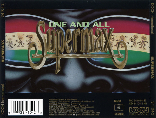 Classic Rock Covers Database: Supermax - One and All (1993)