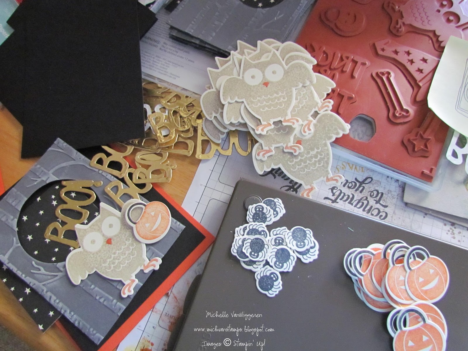 Michelle's Great Paper Chase: Owl-o-ween Boo! Card