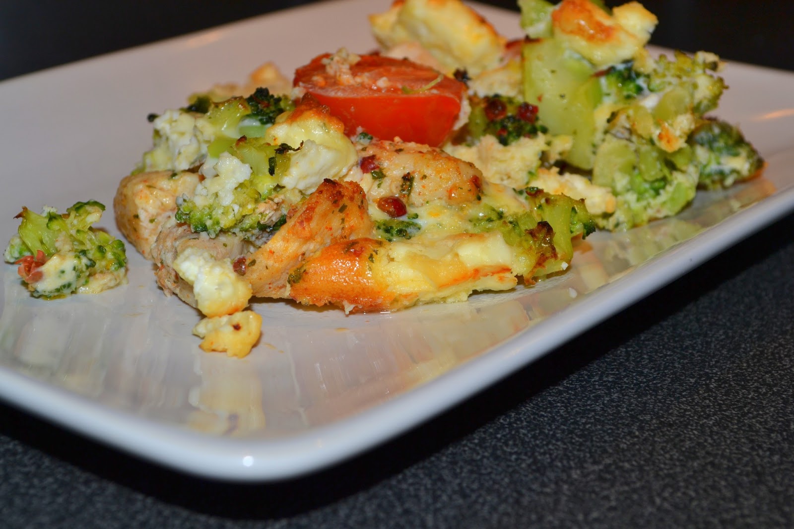 Veronicas Lchf Mat: Kyckling och broccoligratäng i äggstanning