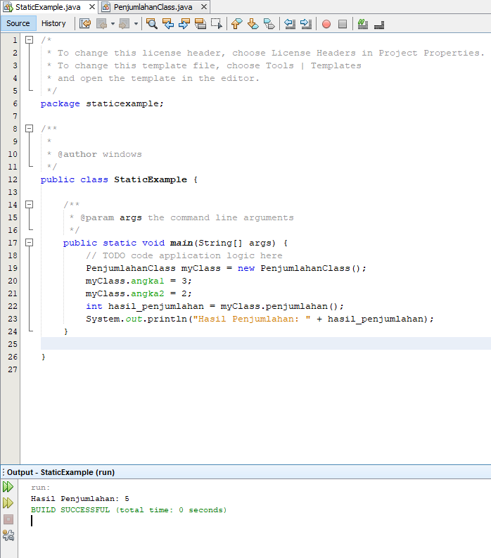 Mengenal Class, Method Static dan Non Static Serta Contohnya di Java ...