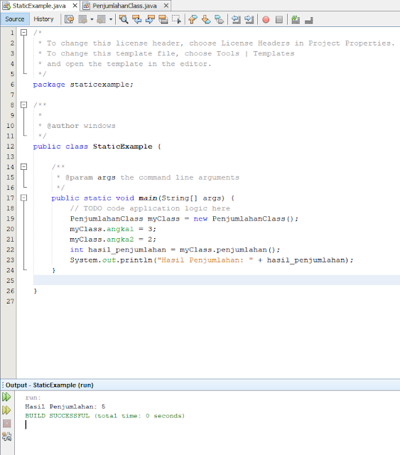 Mengenal Class, Method Static dan Non Static Serta Contohnya di Java ...