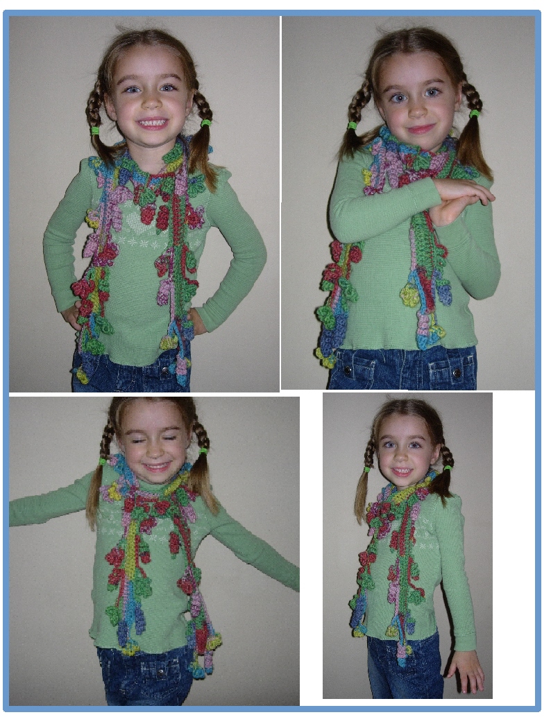 Positively Crochet!: Girl's Curlique Scarf - Pattern for Sale