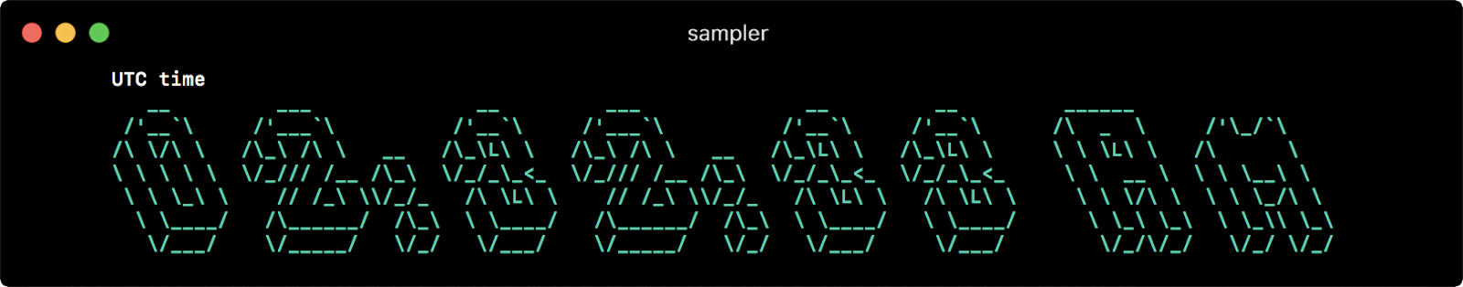 Sampler A Tool For Shell Commands Execution Visualization And Alerting Configured With A