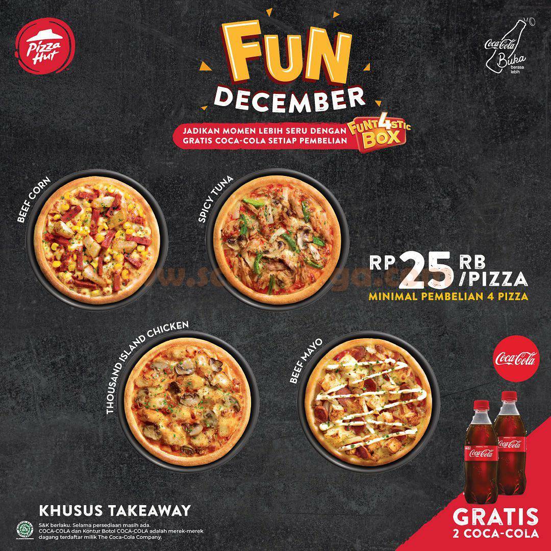 Promo PIZZA HUT GRATIS Coca-Cola Tiap pembelian Paket FUNT4STIX Box ...