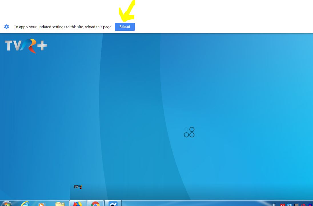 Romania Live: TVR1 live - setari Google Chrome