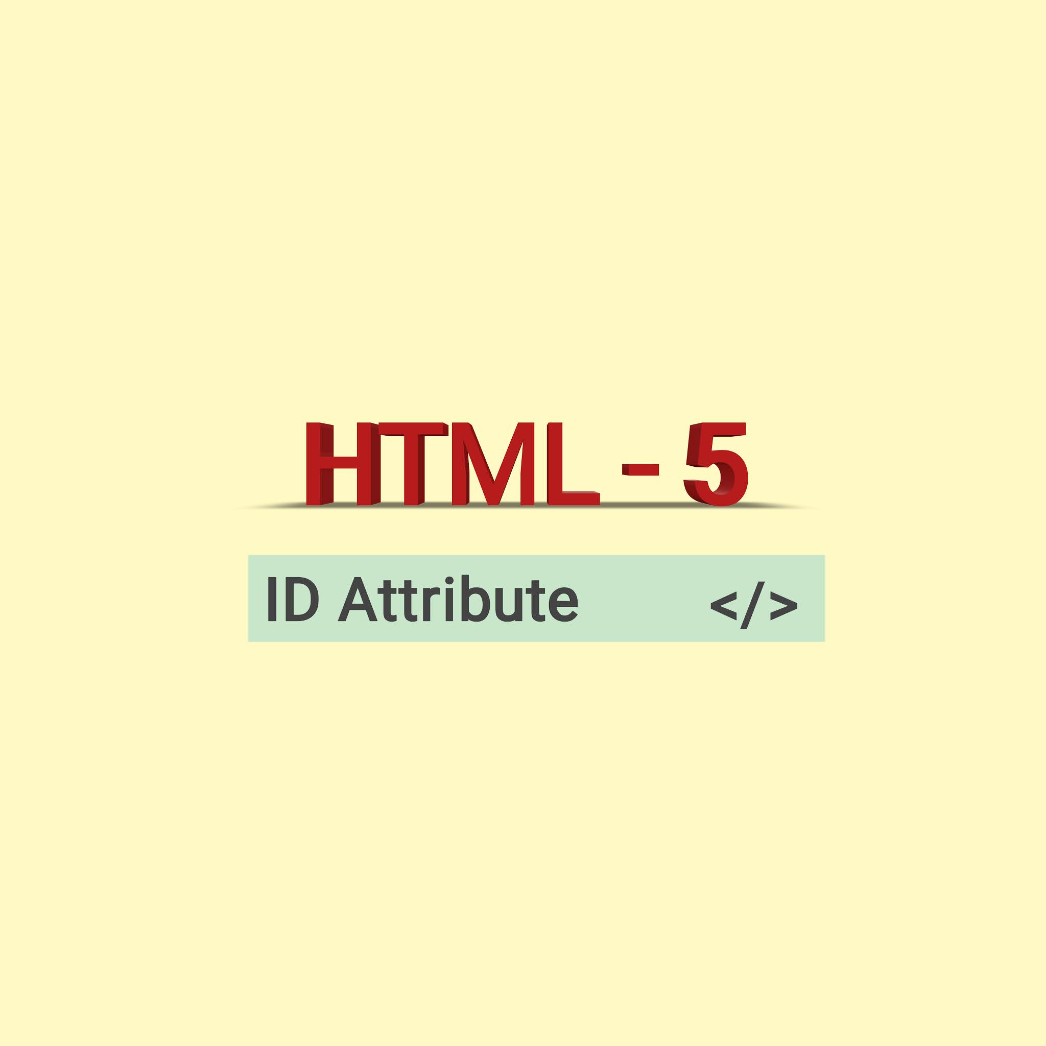 Id Attribute Html