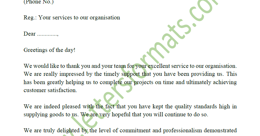 Sample Thank You Letter To Supplier For Their Service Support sample-thank-you-letter-to-supplier-for-their-service-support