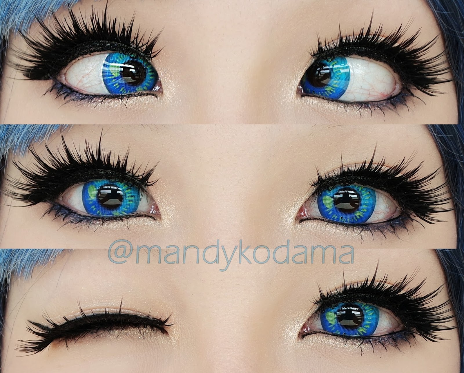 Mandy Kodama =^ ⋏ ^=: Review: Contact Lenses - Sweety Crazy Lens - Cyan ...
