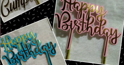 Toppers Metalizados - Mis Toppers Tus Toppers