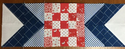 Stitching With 2 Strings: Red, White, and Blue Table Topper- a Tutorial