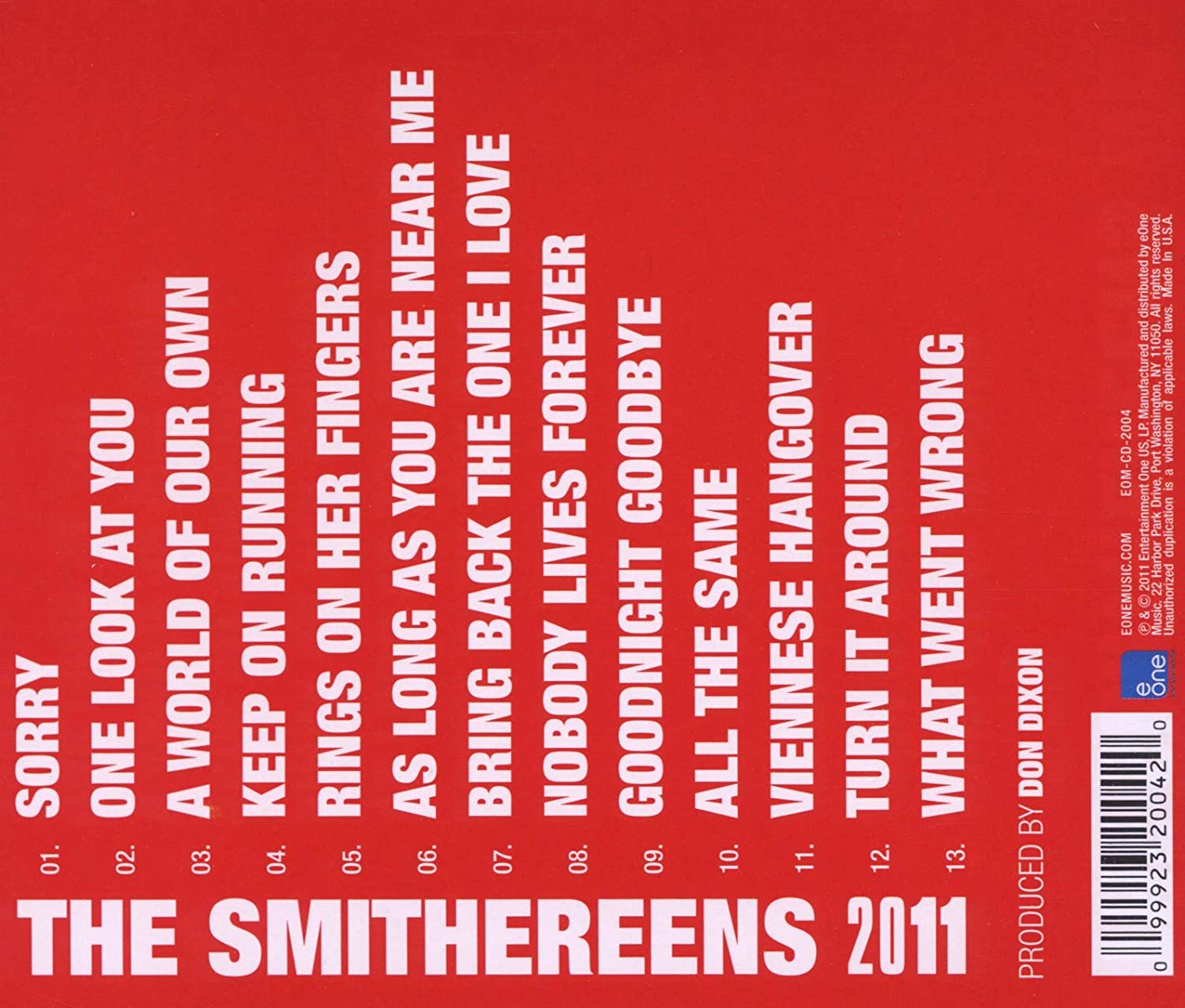 Classic Rock Covers Database: The Smithereens - 2011 (2011)
