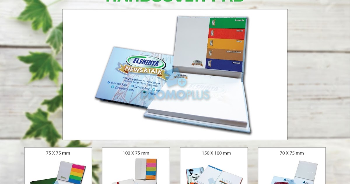 Cetak sticky note jenis Hard Cover - Cetak post it sticky note untuk ...