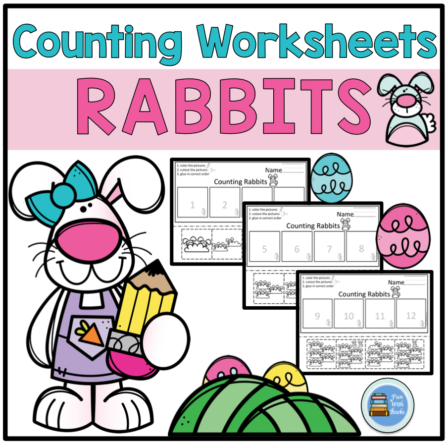 COUNTING RABBITS MATH ACTIVITY $1.25 ~ Book Units by Lynn