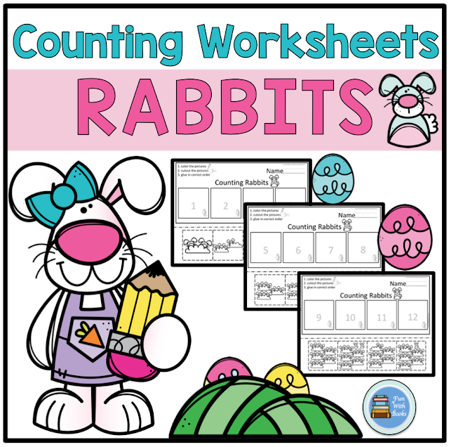 COUNTING RABBITS MATH ACTIVITY $1.25 ~ Book Units by Lynn