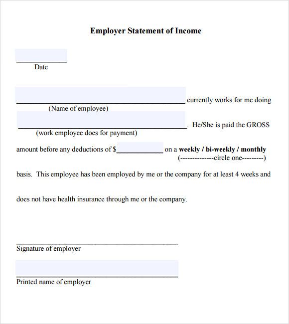 Proof Of No Income Letter Template ~ Resume Letter